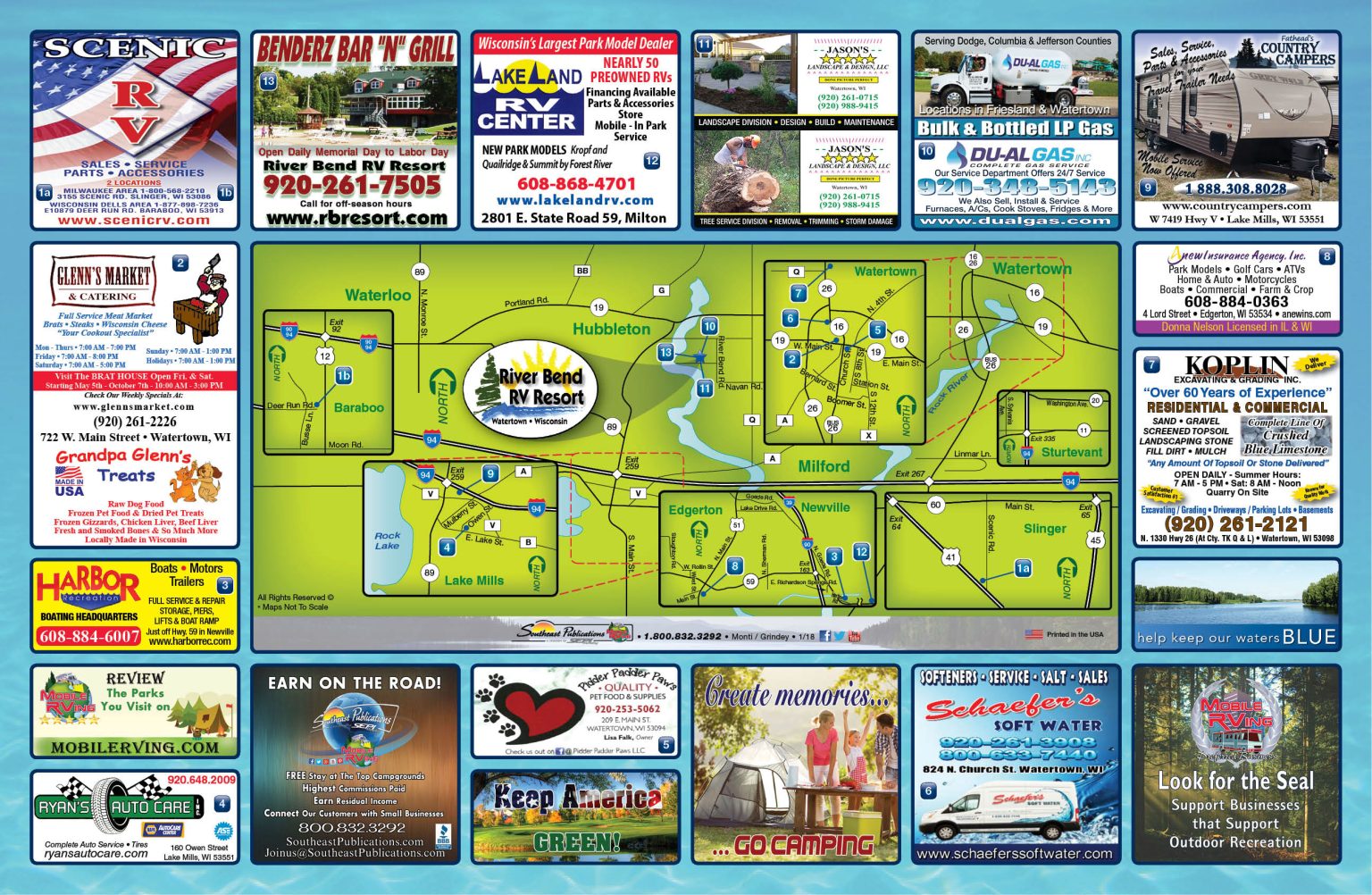 RV Resort Map | Riverbend RV Resort